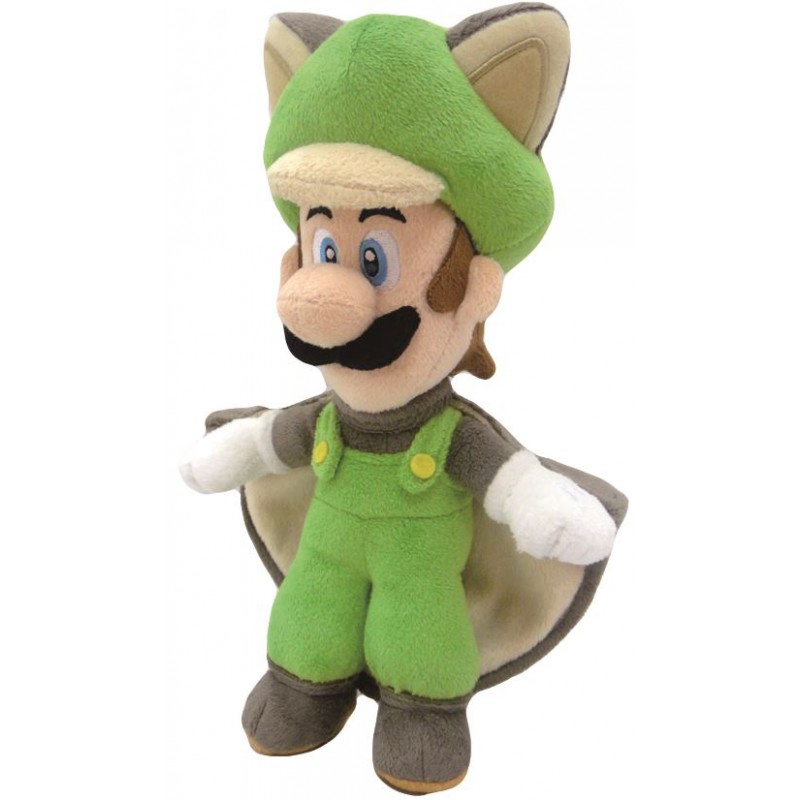 Super Mario Bros.: Flying Squirrel Luigi Plush 23cm - Wondertoys.nl