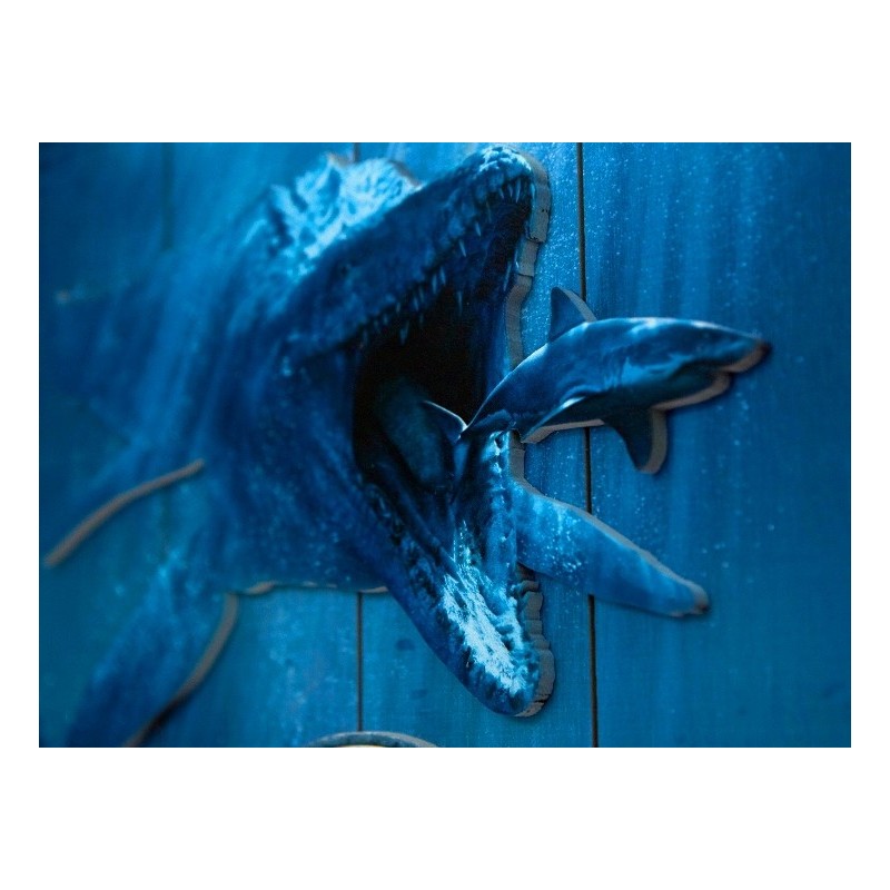 Jurassic World: Mosasaurus Wooden Art - Wondertoys.nl