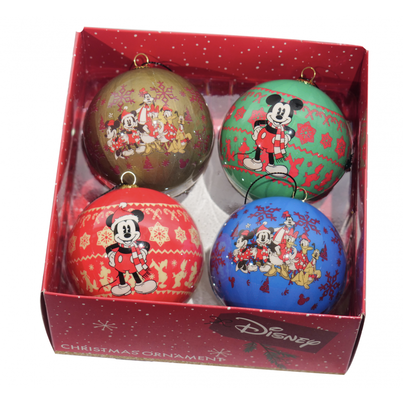 Disney Mickey & Friends Bauble Gift Set (4) - Wondertoys.nl