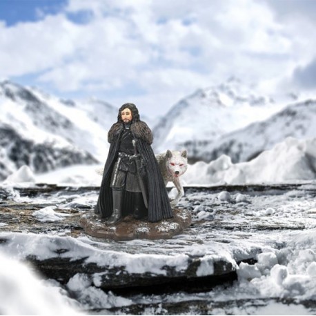 Jon Snow and Ghost Figurine - Game of Thrones by Dept 56 - Wondertoys.nl