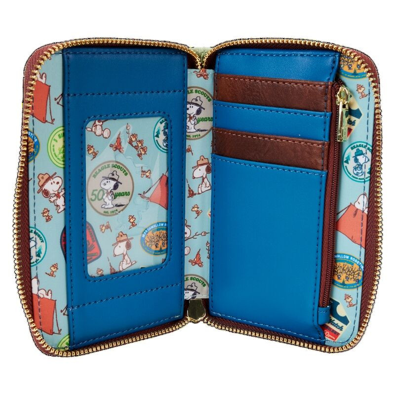 Loungefly Peanuts Beagle Scouts 50Th Anniversary Zip Around Wallet ...