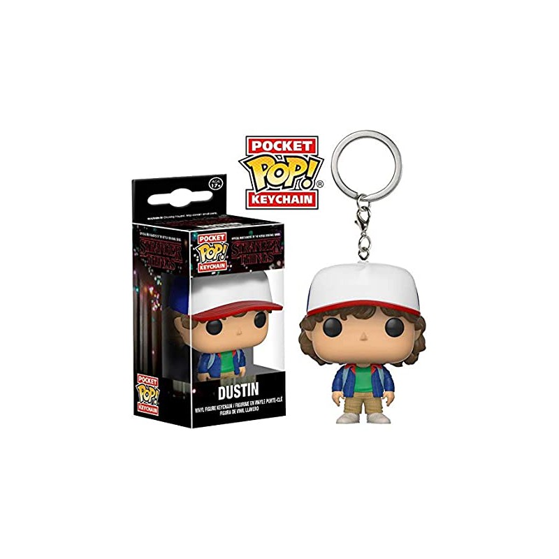 Funko Pocket Pop Keychain Dustin, Stranger Things - Wondertoys.nl